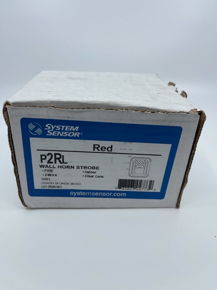 System Sensor P2RL Wall-Mount Horn Strobe 783863047732| eBay