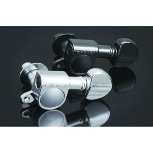 Grover Guitar Tuners Tuning Pegs Keys 205BC6 Mini Rotomatics 6 in Line ...