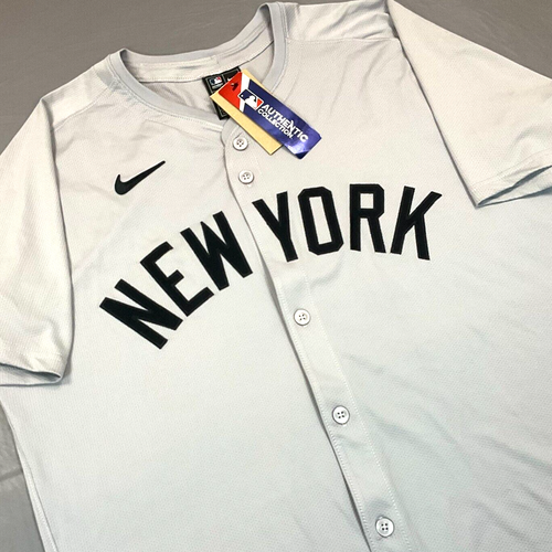 Nike New York Yankees Grey Authentic On-Field Elite Sewn Jersey 48 XL ...
