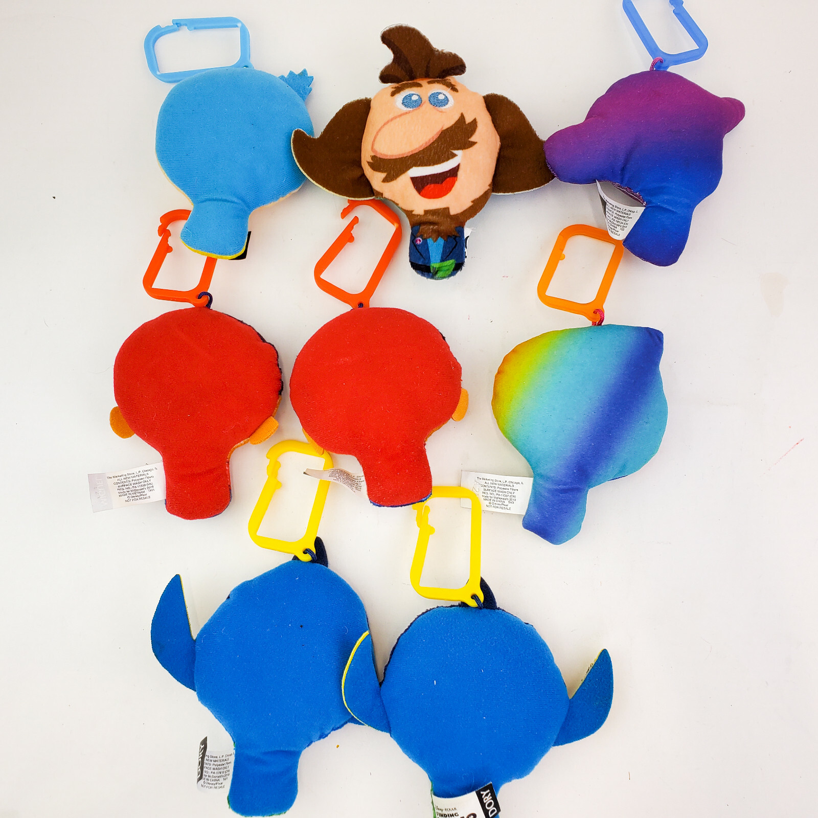 Mcdonalds Happy Meal Toys Disney Pixar Plush Toy Key Chain Lot Dory Joy ...