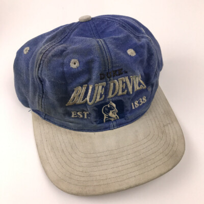 Vintage Duke Blue Devils Snapback Hat Blue Gray Wrinkled and Fading | eBay