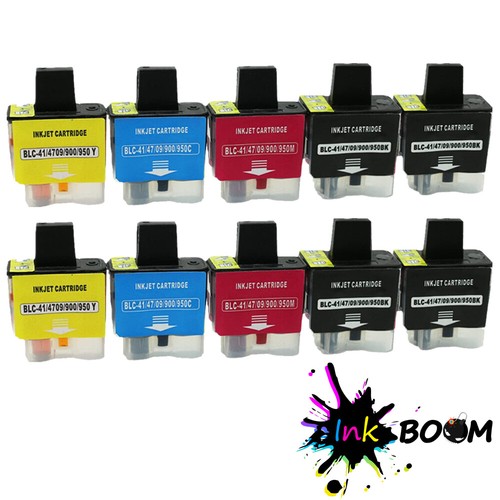 10 Ink Cartridge fits Brother LC41 DCP-110C DCP-120C MFC-620CN MFC ...