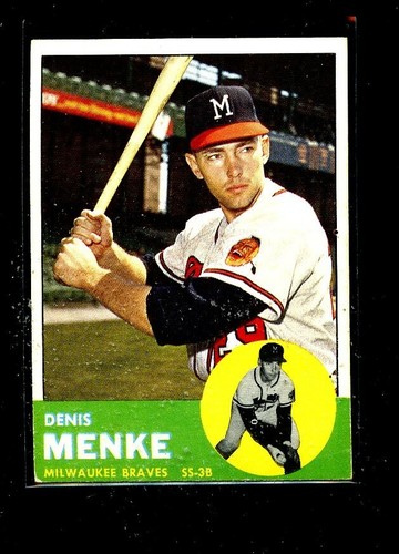 1963 TOPPS #433 DENIS MENKE BRAVES EX E08822 | eBay