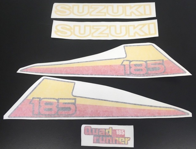 Suzuki LT 185 LT185 ATV Quad Runner Decal Sticker Tape Set Front Fender ...