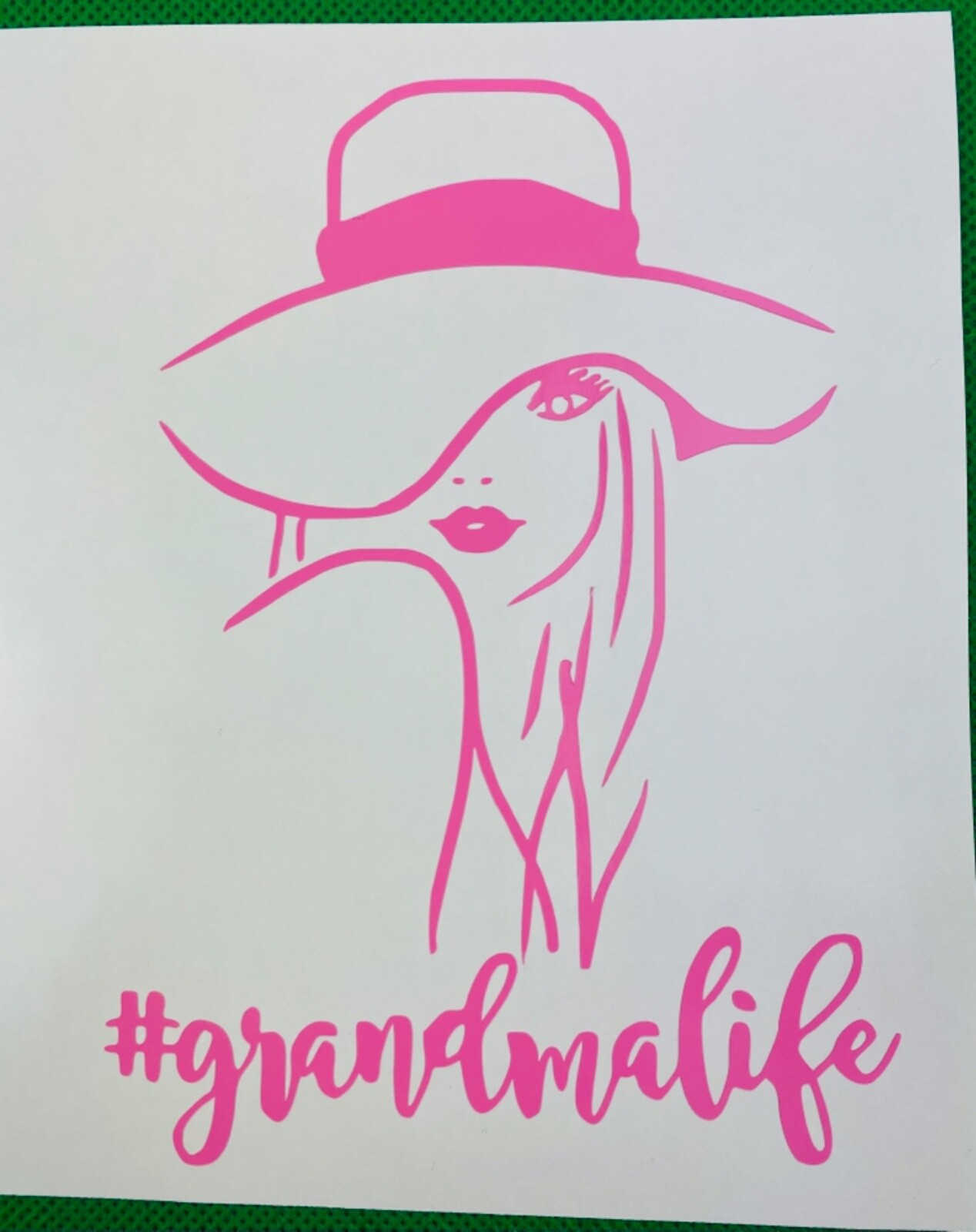 Grandma Life Woman Pink Vinyl Car Window Decal Bumper Sticker New Gift ...