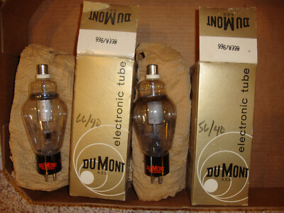 2 TV-7 TESTED GOOD NOS/NIB DUMONT 866A RECTIFIER RADIO VACUUM TUBES ...