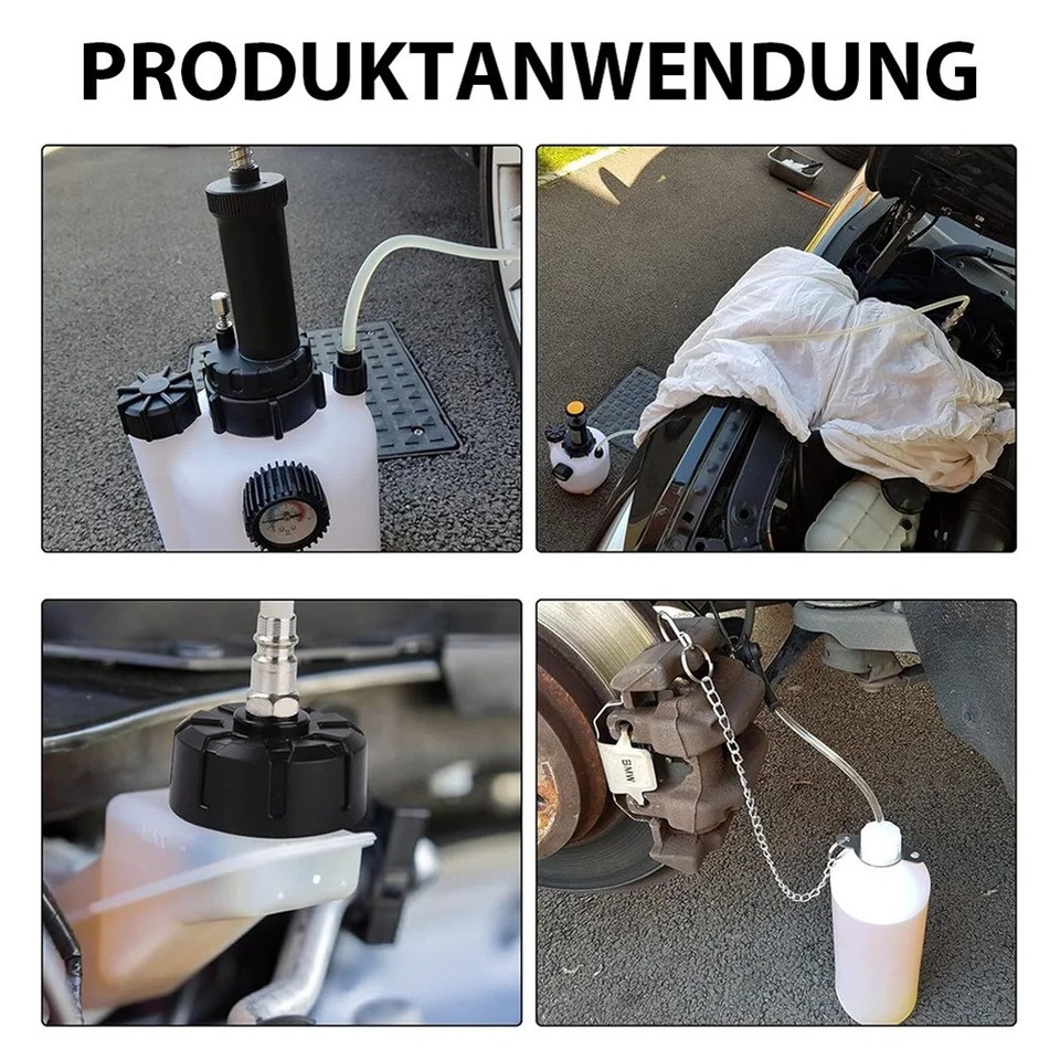 3L Car Brake Fluid Bottle Pressure Bleeding Changer Vacuum Pump Manual ...