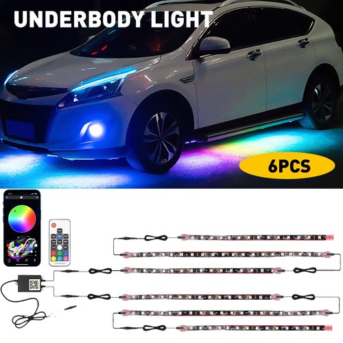 RGB LED Dreamcolor Car Underglow Lamps Music APP Remote Bluetooth ...