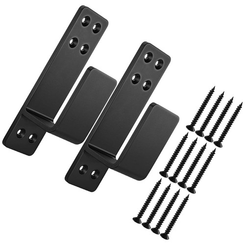 2Pcs Inch Door Barricade Brackets Heavy Duty Security Holder U Brackets ...