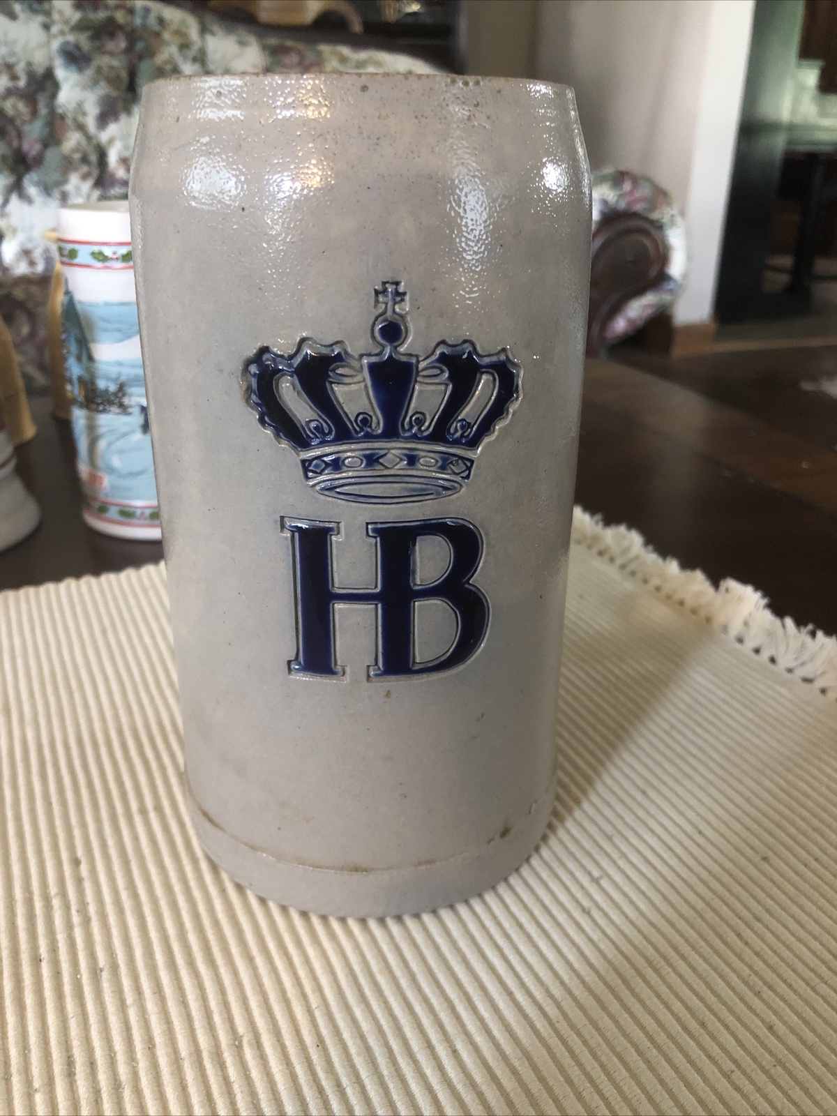 HB BEER MUG STEIN 1 LITER WM Made in Germany Stamp Hofbrauhaus | eBay