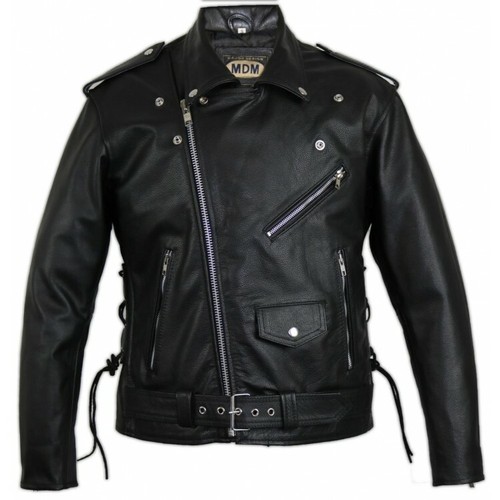 Motorrad Rocker Lederjacke ROCKABILLY Chopper Biker Jacke Clubjacke ...
