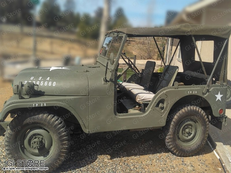 Willys Jeep M38 M38A1 G-740 Summer Soft Top Canvas For Cross Bow ...