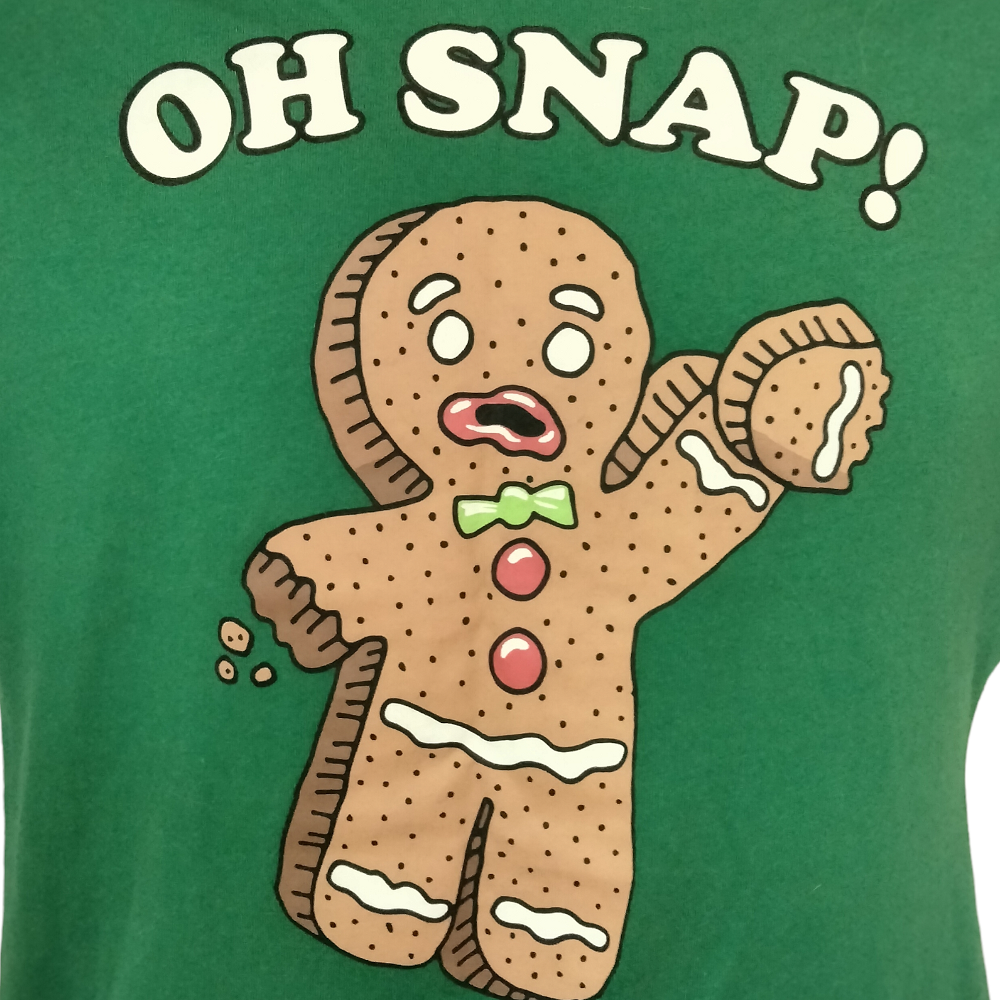 Ohhhh Snap Meme Oh Snap Gingerbread Man Funny Christmas Xmas Shirt,