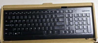 New Lenovo Calliope 00XH587 Black USB Wired Desktop US Keyboard ...