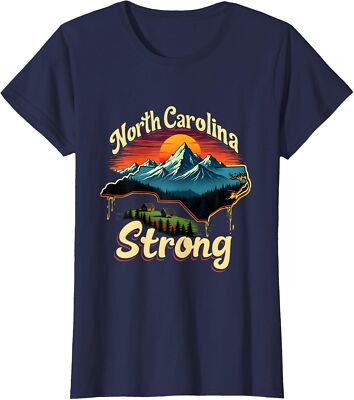 North Carolina Strong Strong NC State Support Ladies' Crewneck T-Shirt ...