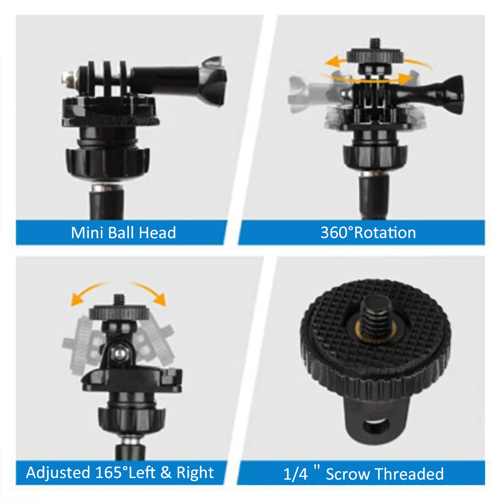 Multi Angle Goose Neck Webcam Stand Base Universal Clamp Holder Home ...