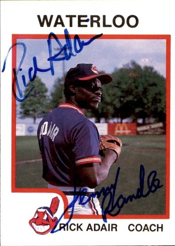 Lenny Randle as Rick Adair 1987 Waterloo Indians ProCards Signed ...