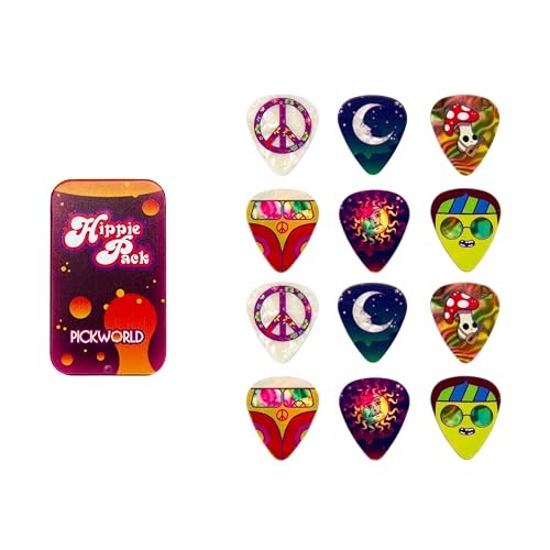 Hippie Pack Pick Tin with 12 Celluloid Guitar Picks | eBay