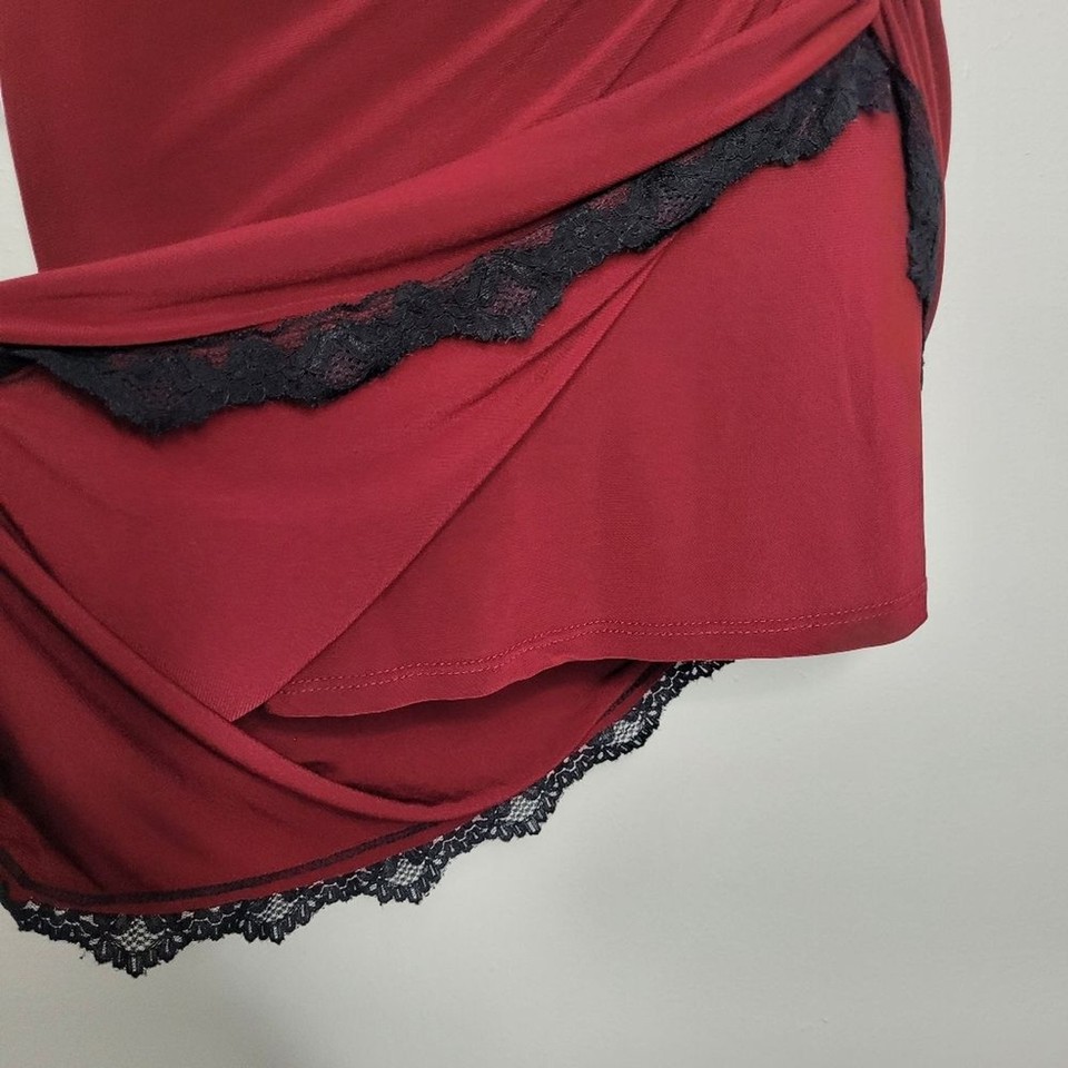 Red black mesh lace bodycon rave clubbing kesha party halter tie dress ...