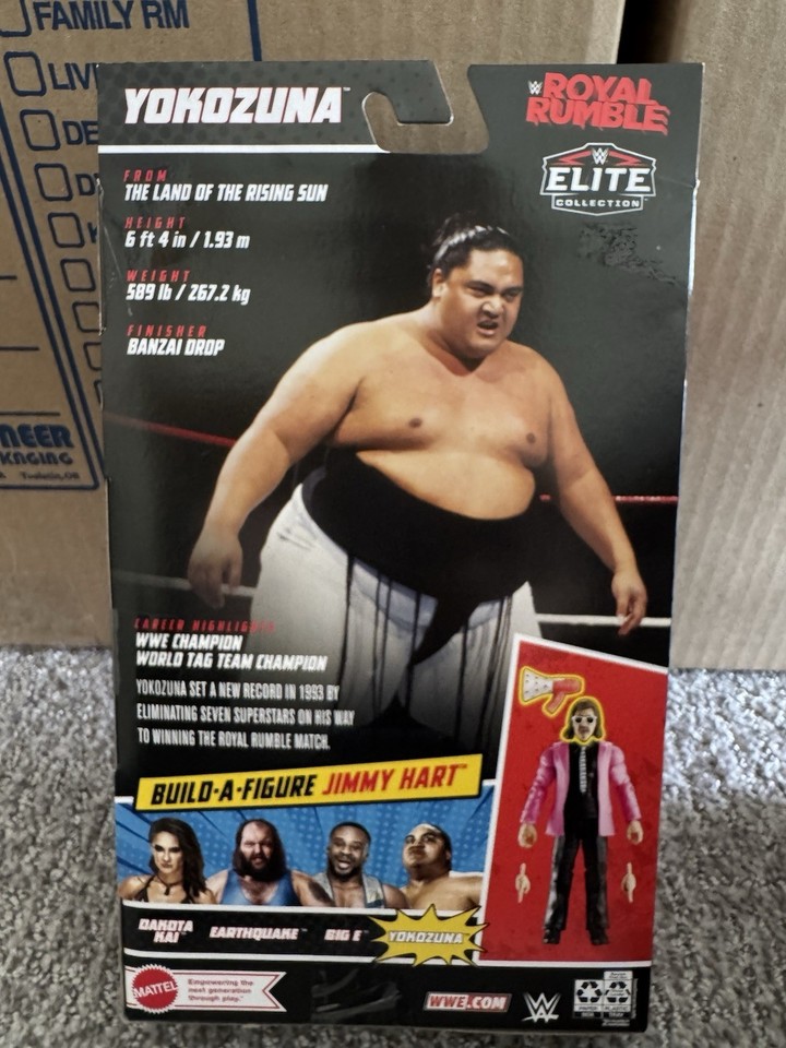 Mattel WWE Elite Royal Rumble Yokozuna Action Figure Jimmy Hart - New ...