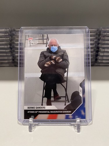 IN HAND 2021 Election Topps Now BERNIE SANDERS Card 21 Inauguration Day ...