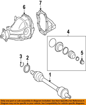 MERCEDES OEM 05-25 C250 Rear Suspension Axle Differential-Snap Ring ...
