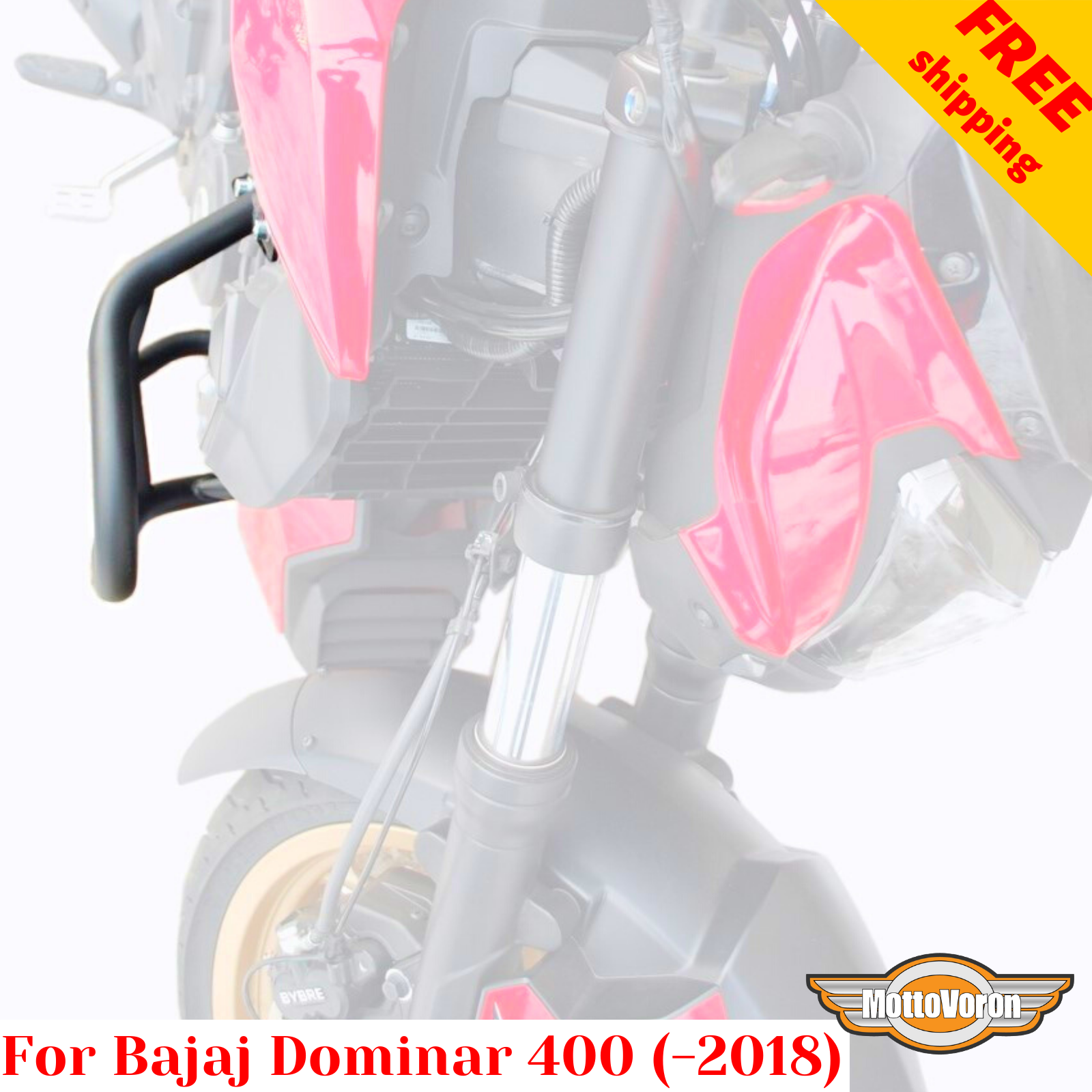For Bajaj Dominar 400 Engine guard Crash bars (2016-2018), Free ...