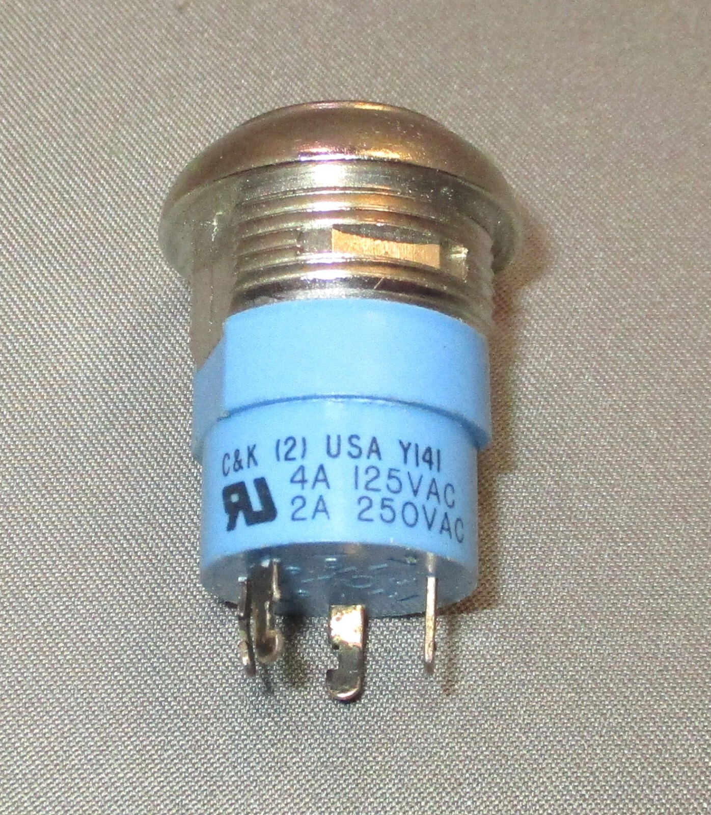 One Vintage C&K Y141 4 Terminal 2 Position On-Off Keyed Switch NOS | eBay