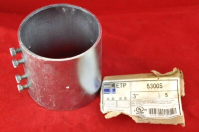 EGS ETP 5300S 3" Emt Coupling Screw Type Couplings 9 Each for Steel Al ...