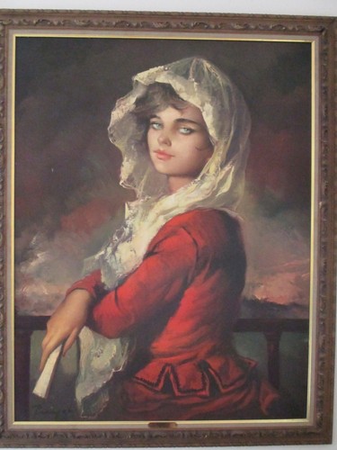 Vtg Large “MANOLITA” JOSE PUYET Print TURNER WALL ART 33x41" | eBay