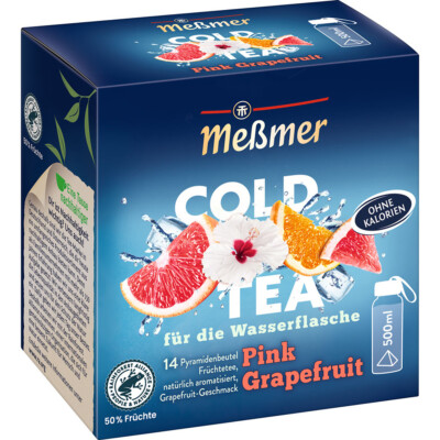 Meßmer Cold Tea Fruité Mignonne Rose Pamplemousse 14 Sachet de Thé | eBay