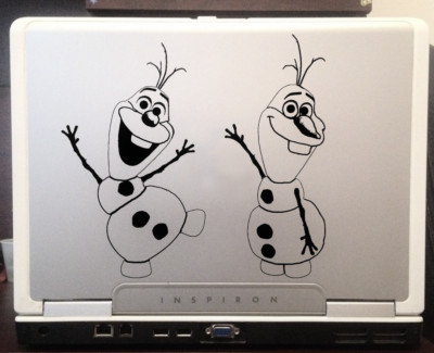 Frozen Olaf cartoon Snowman car truck SUV laptop vinyl decal sticker 6 ...