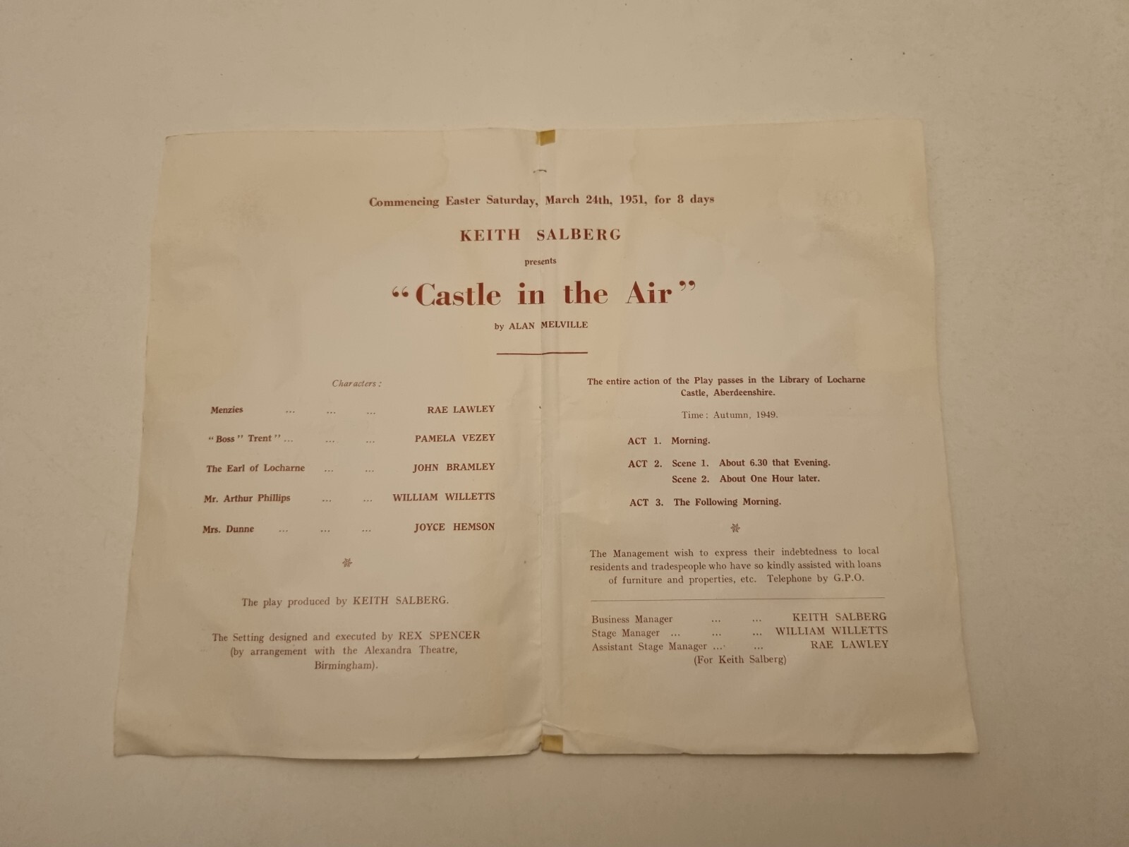 Castle in The Air Rae Lawley Pamela Vezey John Bramley William Willet ...