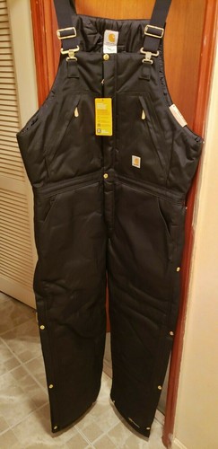 Carhartt Extremes Yukon Arctic R33 Quilted Insulated Bib Overalls Men's ...