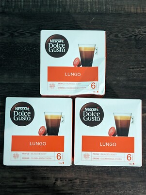 Nescafe Dolce Gusto Coffee Pods Lungo 3 Boxes, 48 Capsules Total EXP 9 ...