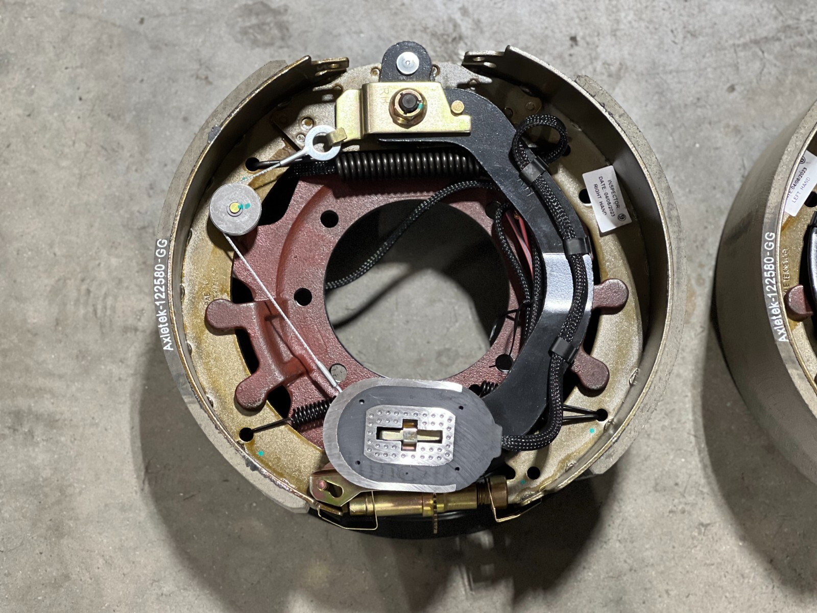 (2) 12K 15K Electric Trailer Backing Plate Assembly Brake Fits Dexter ...