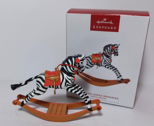 2022 Rocking Horse Memories Special Edition Hallmark Keepsake Zebra ...