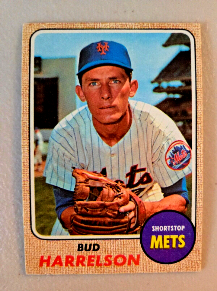 Lot of 9 1968 Topps NY METS VINTAGE baseball Cards TUG McGRAW, CLEON ...