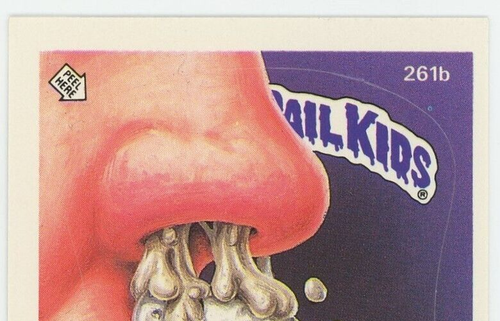 1987 Topps OS7 Garbage Pail Kids 261b BOBBI BOOGER Card PURPLE GPK ...