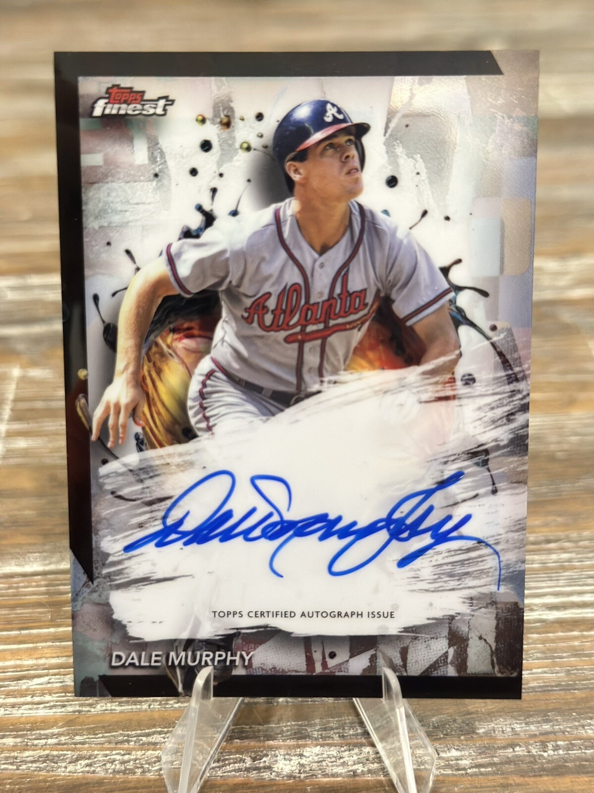 2024 Topps Finest Dale Murphy Auto 1/5 MVP Inscription Braves See Back ...