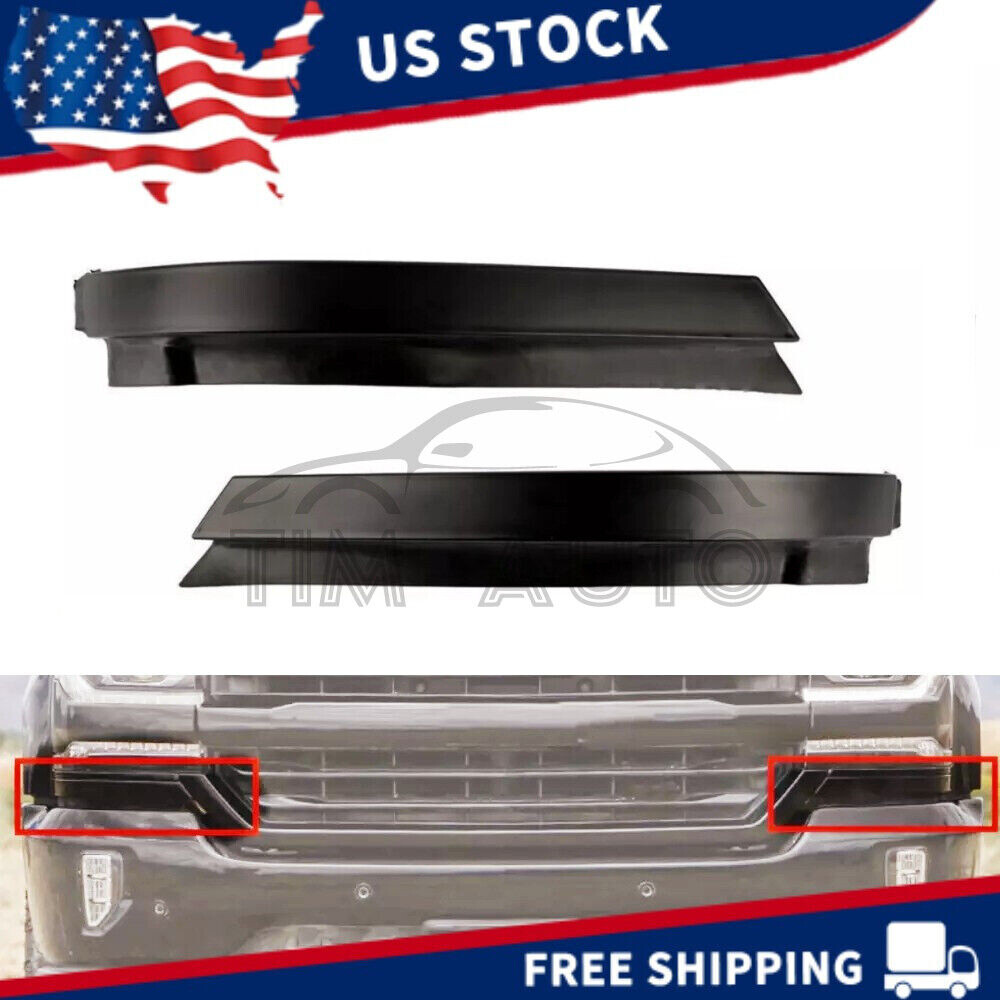 2pcs Bumper Body Filler For Chevrolet Silverado 1500 2016-2018 84052264 ...