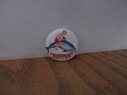 Vintage 1964 Flipper & Sandy Mattel Ivan-Tors MGM TV Show Pinback ...