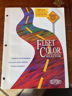 Dupont Fleet Color Selector Manual/Book~30 Solids/210 Metallic~Samples | eBay