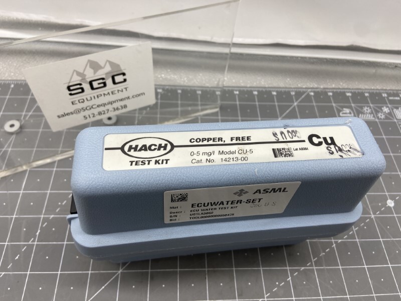 Hach CU-5 Copper Test Kit 0-5 mg/L PN: 14213-00 ASML ECUWATER-SET | eBay