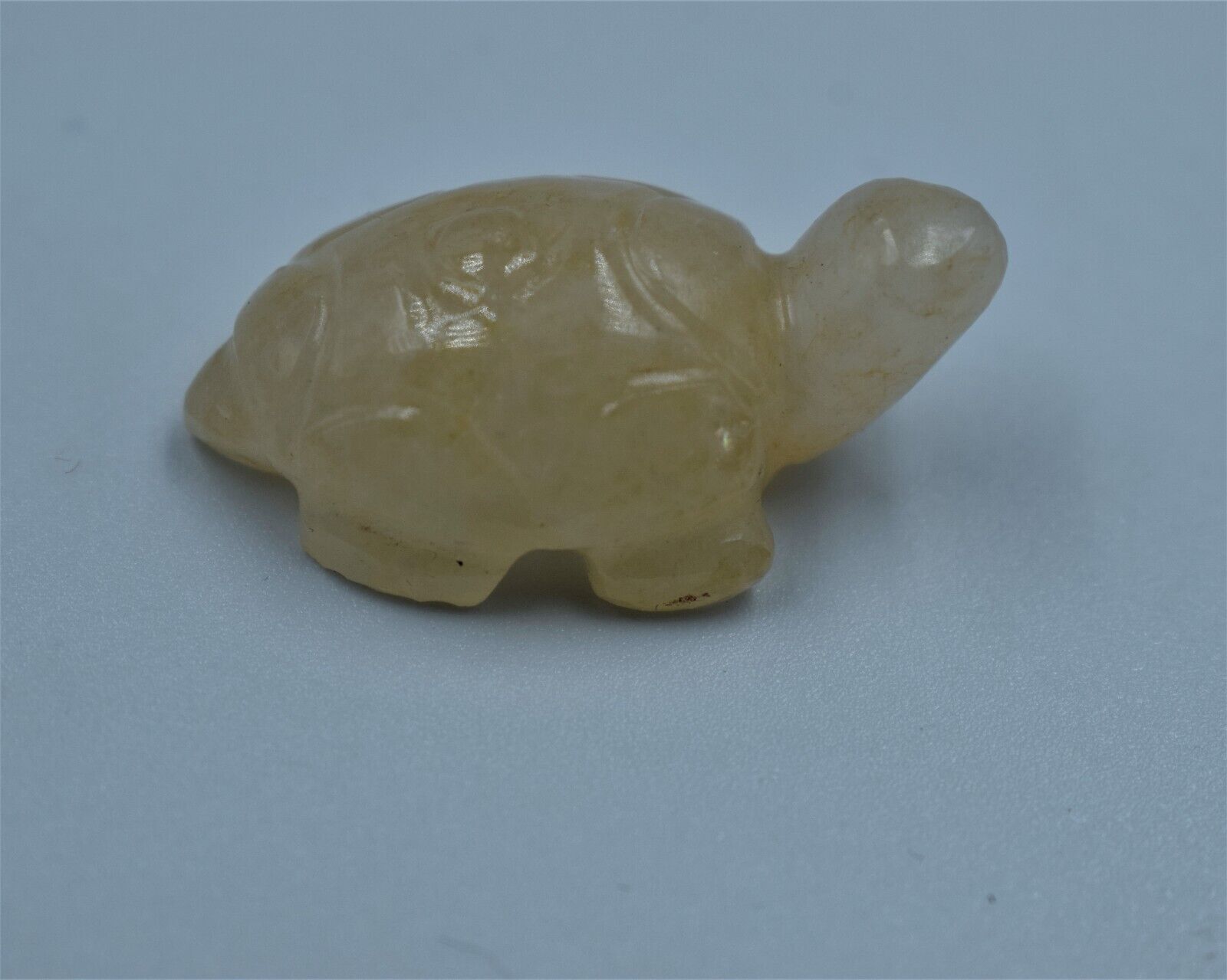 Hand carved yellow jade stone turtle Figure, water animal, home décor ...
