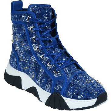 Mens High Top Shoes By FIESSO AURELIO GARCIA,Spikes Rhine stones 2412 ...