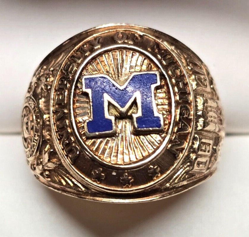 1947 10k Gold University of Michigan Class Ring U of … - Gem