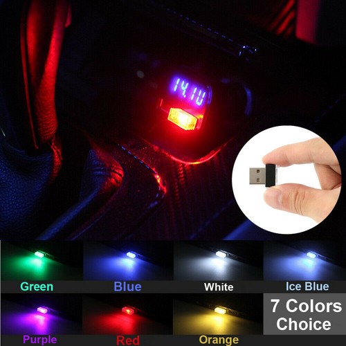 1Pcs USB Car Mini LED USB Interior Light Atmosphere Neon Ambient Lamp ...