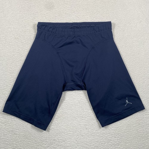 Jordan Compression Shorts Mens 2XL Navy Blue Jumpman Logo Active Gym ...