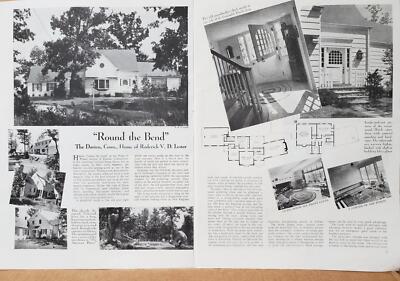 1937 Darrien CT Point O' Woods Roderick VD Lester House Magazine Photo ...